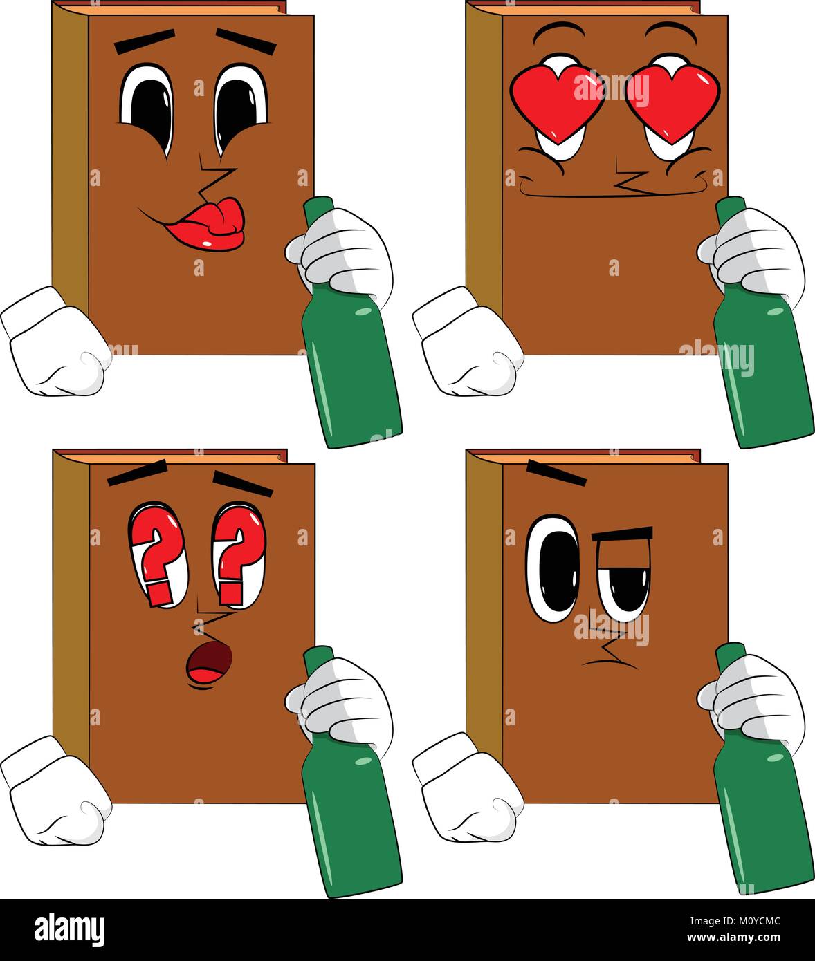 Cartoon character question mark book hi-res stock photography and ...