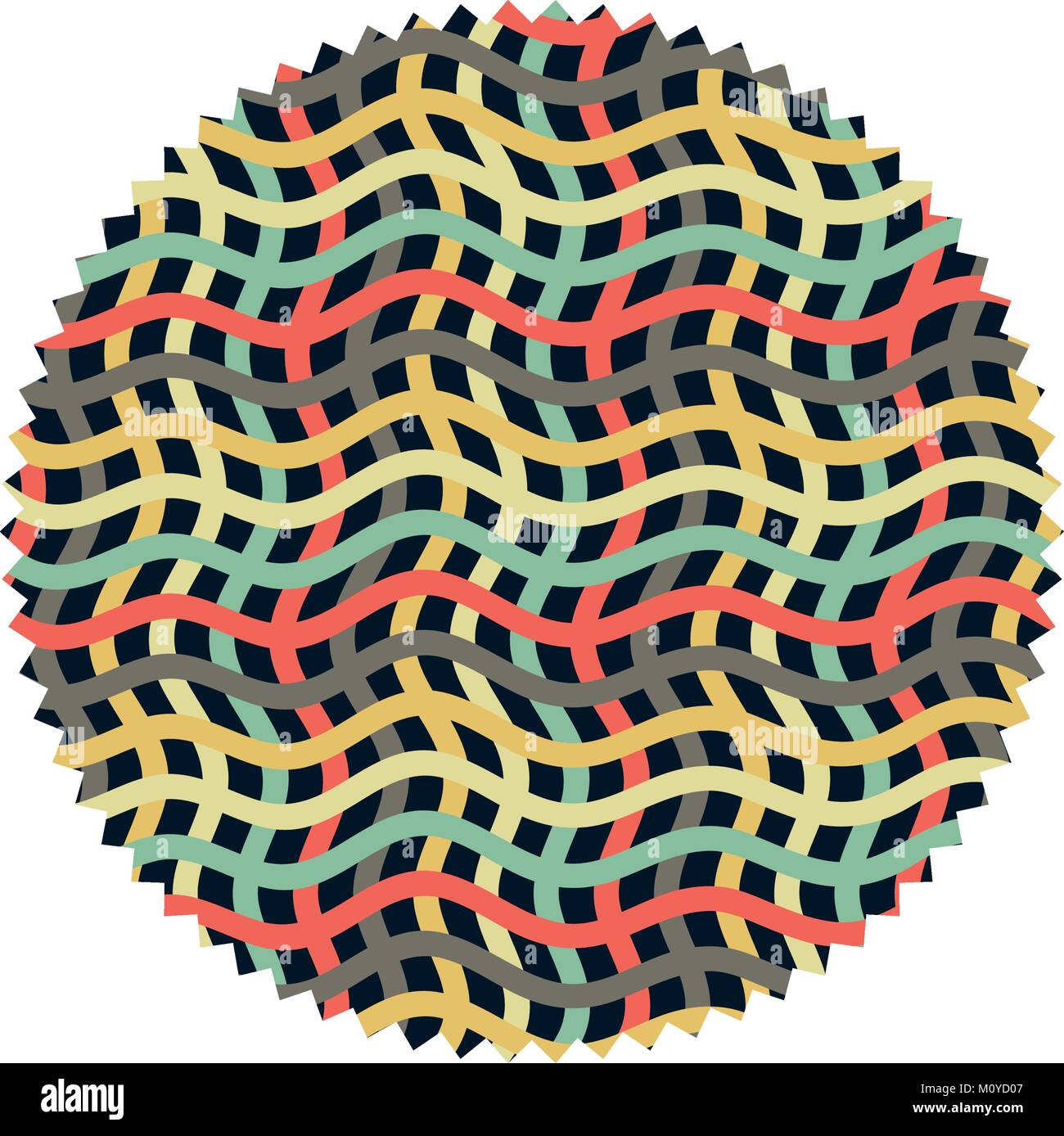 circle with creative graphic seamless background design Stock Vector ...