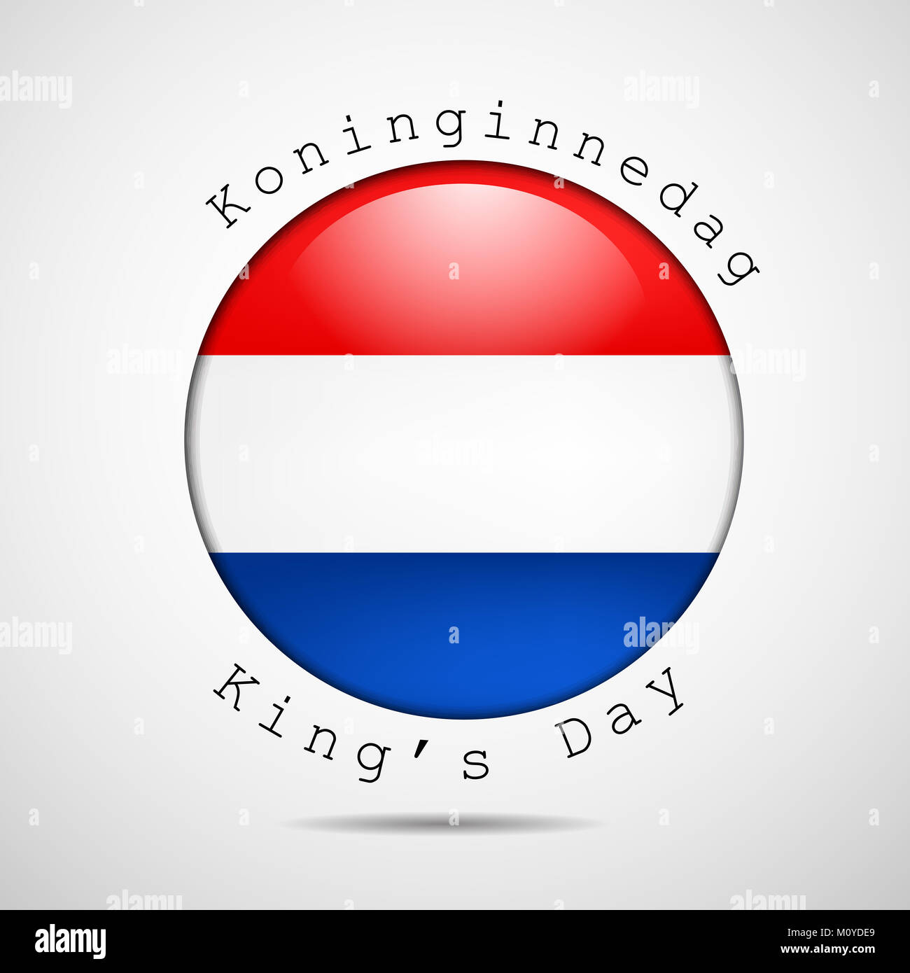 illustration of koningsdag or kings day background. Kings Day is a ...