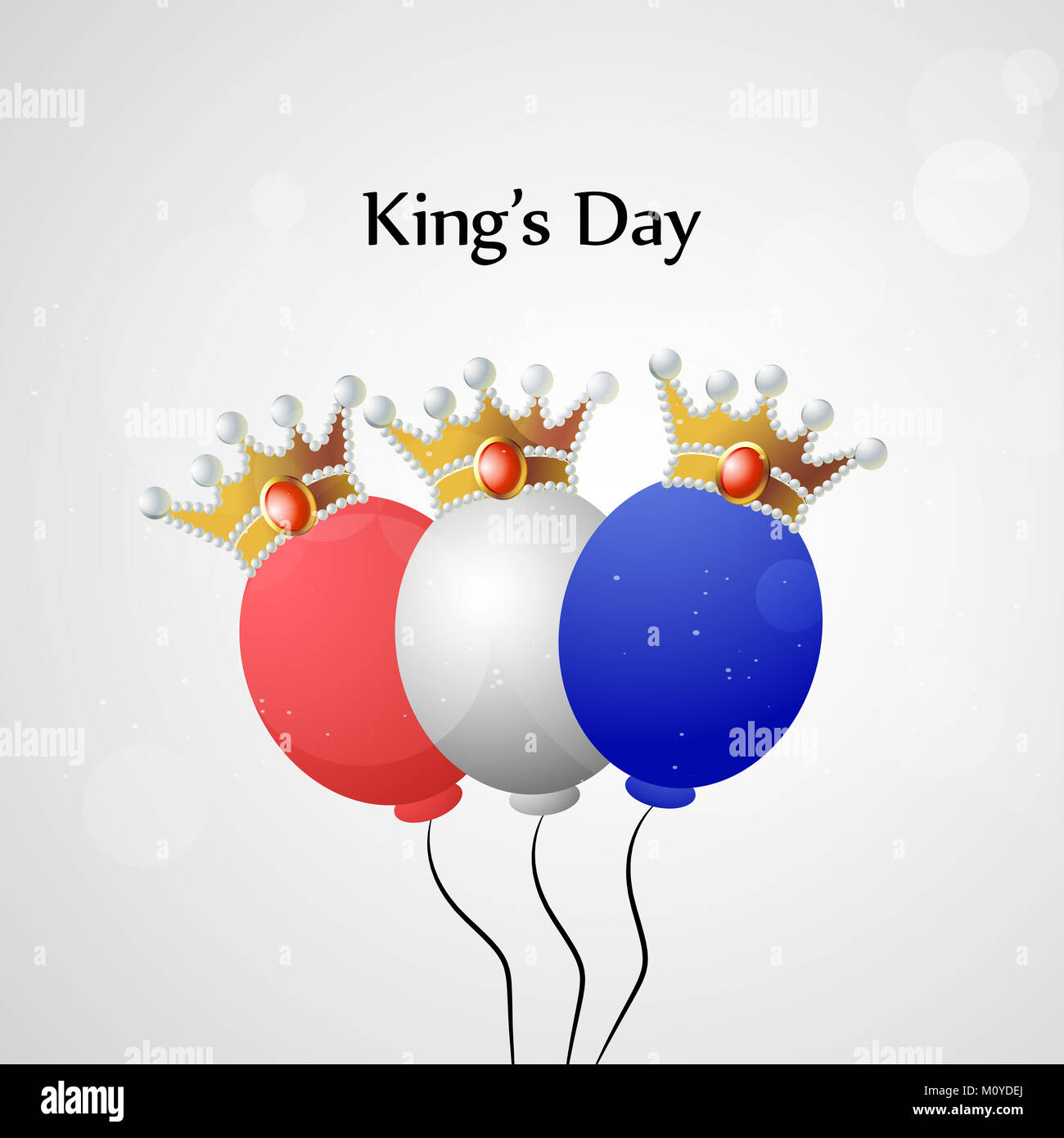 illustration of koningsdag or kings day background. Kings Day is a ...