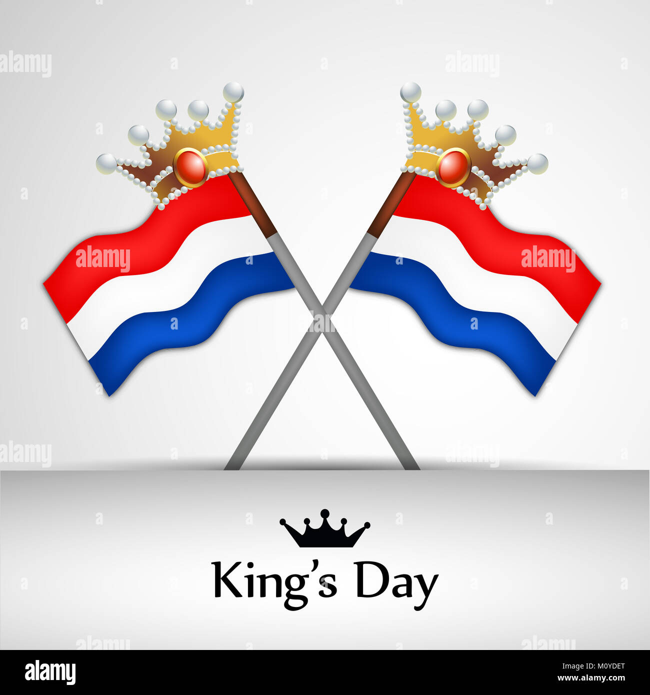 illustration of koningsdag or kings day background. Kings Day is a ...