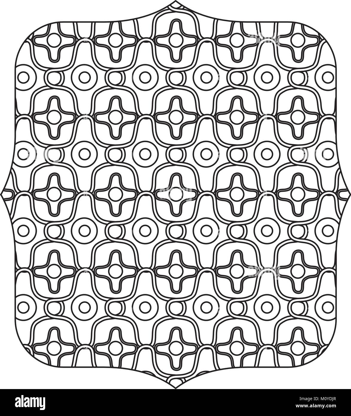 line quadrate with creative graphic seamless background design Stock ...