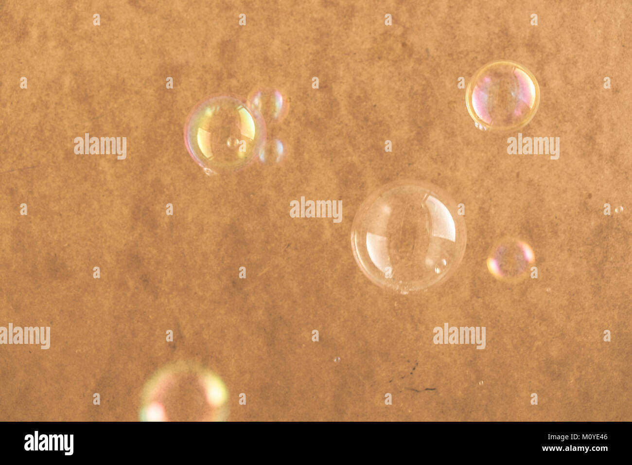 Blown soap bubbles floating free in the air Stock Photo - Alamy