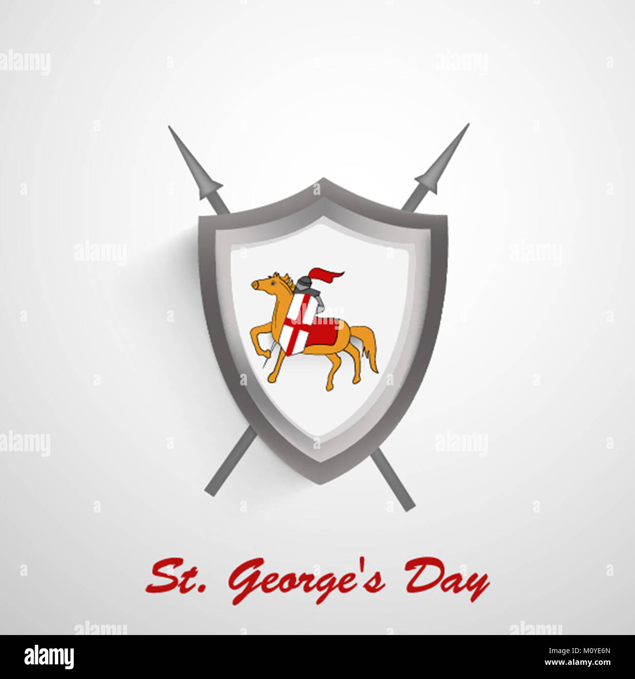 illustration of Christian St. George Day background Stock Photo - Alamy