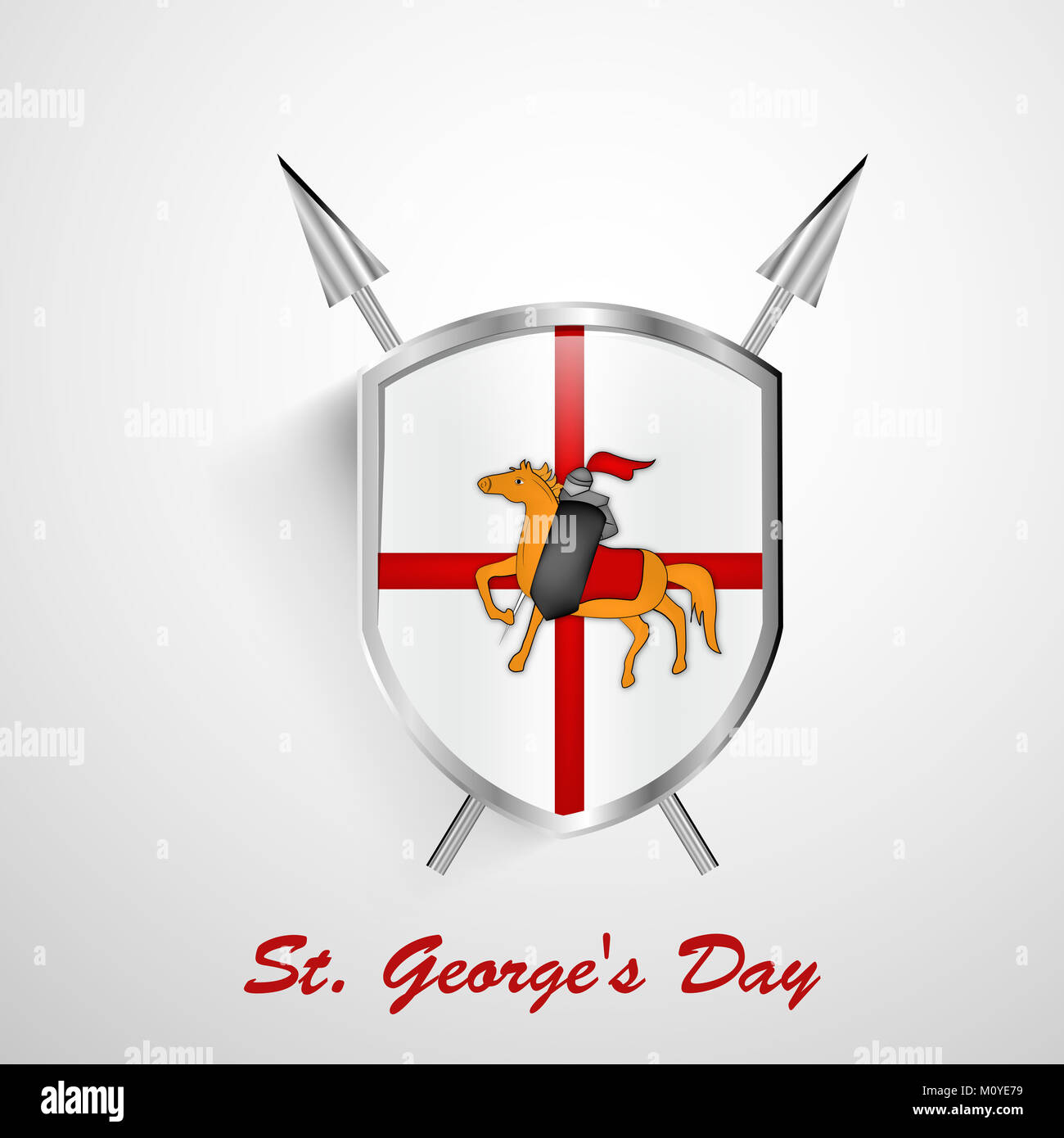 illustration of Christian St. George Day background Stock Photo - Alamy