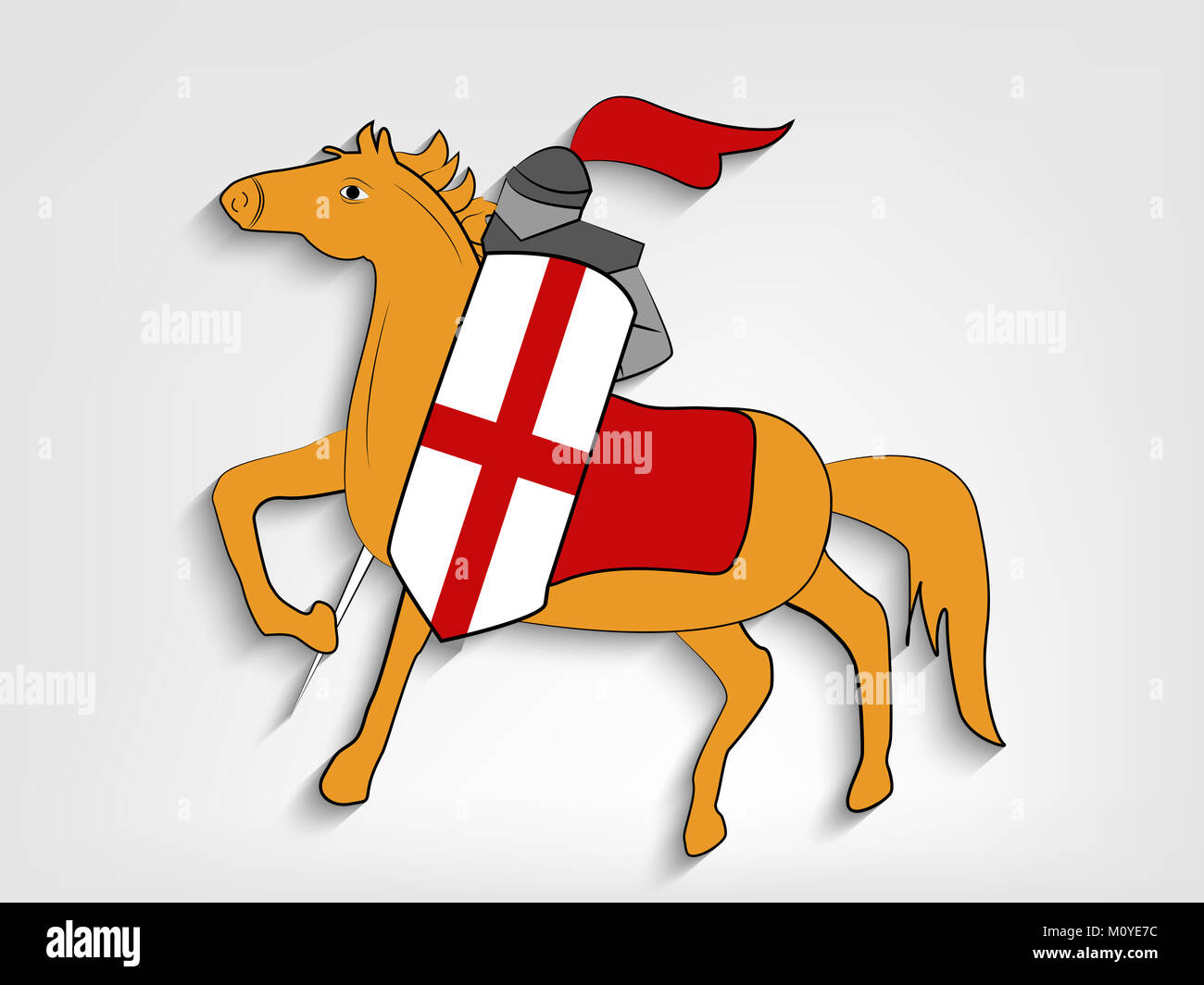 illustration of Christian St. George Day background Stock Photo - Alamy