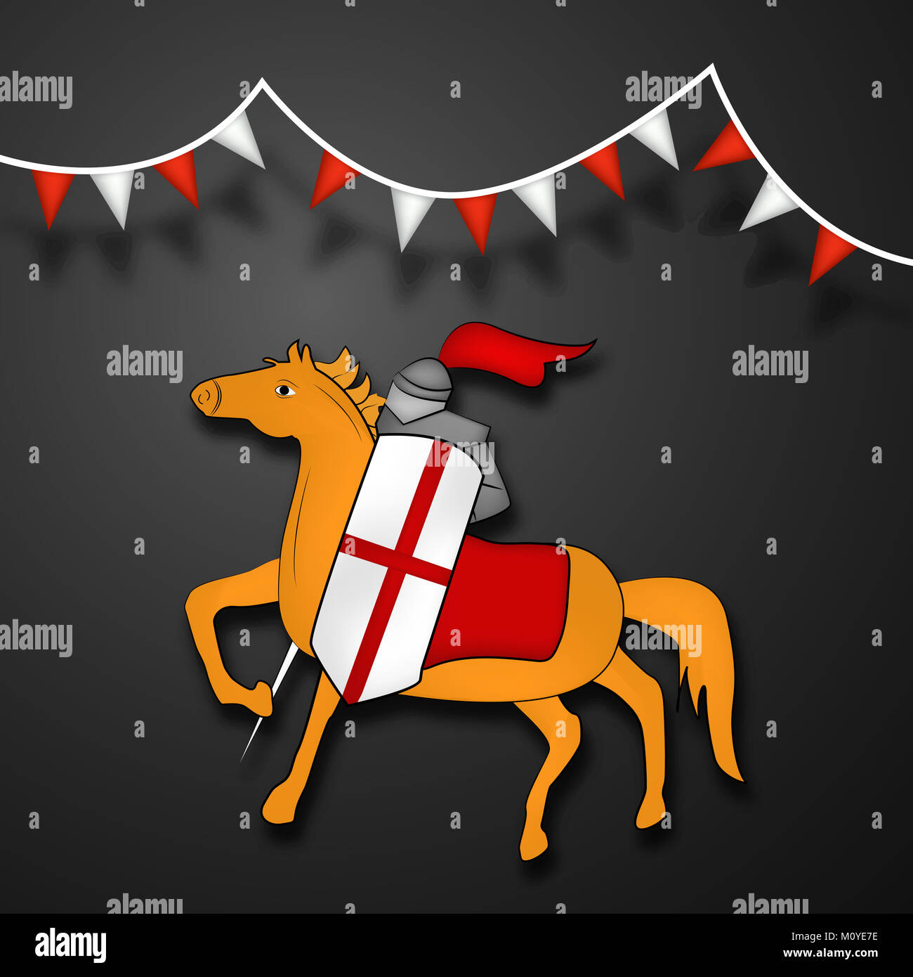 illustration of Christian St. George Day background Stock Photo - Alamy