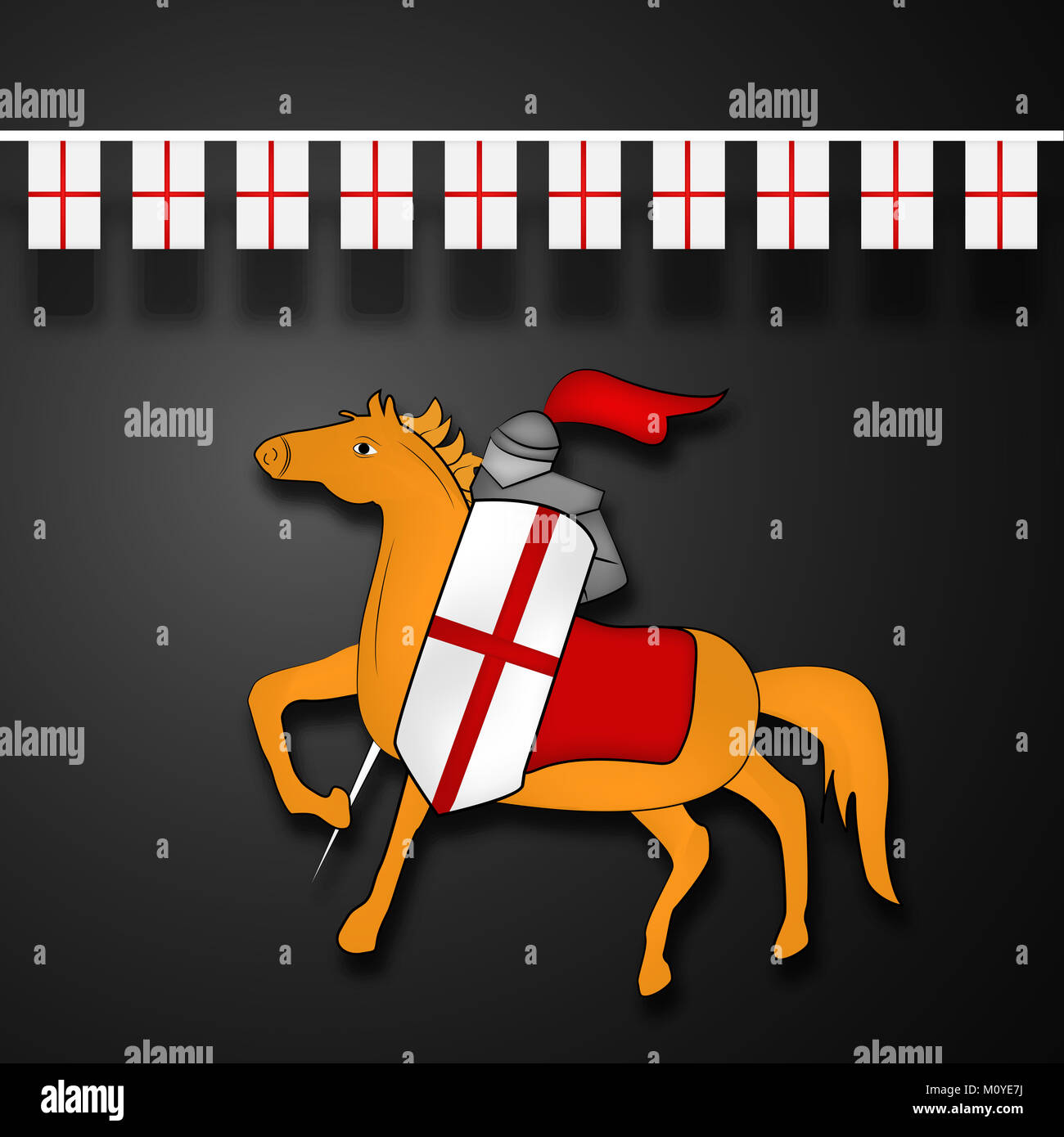 illustration of Christian St. George Day background Stock Photo - Alamy