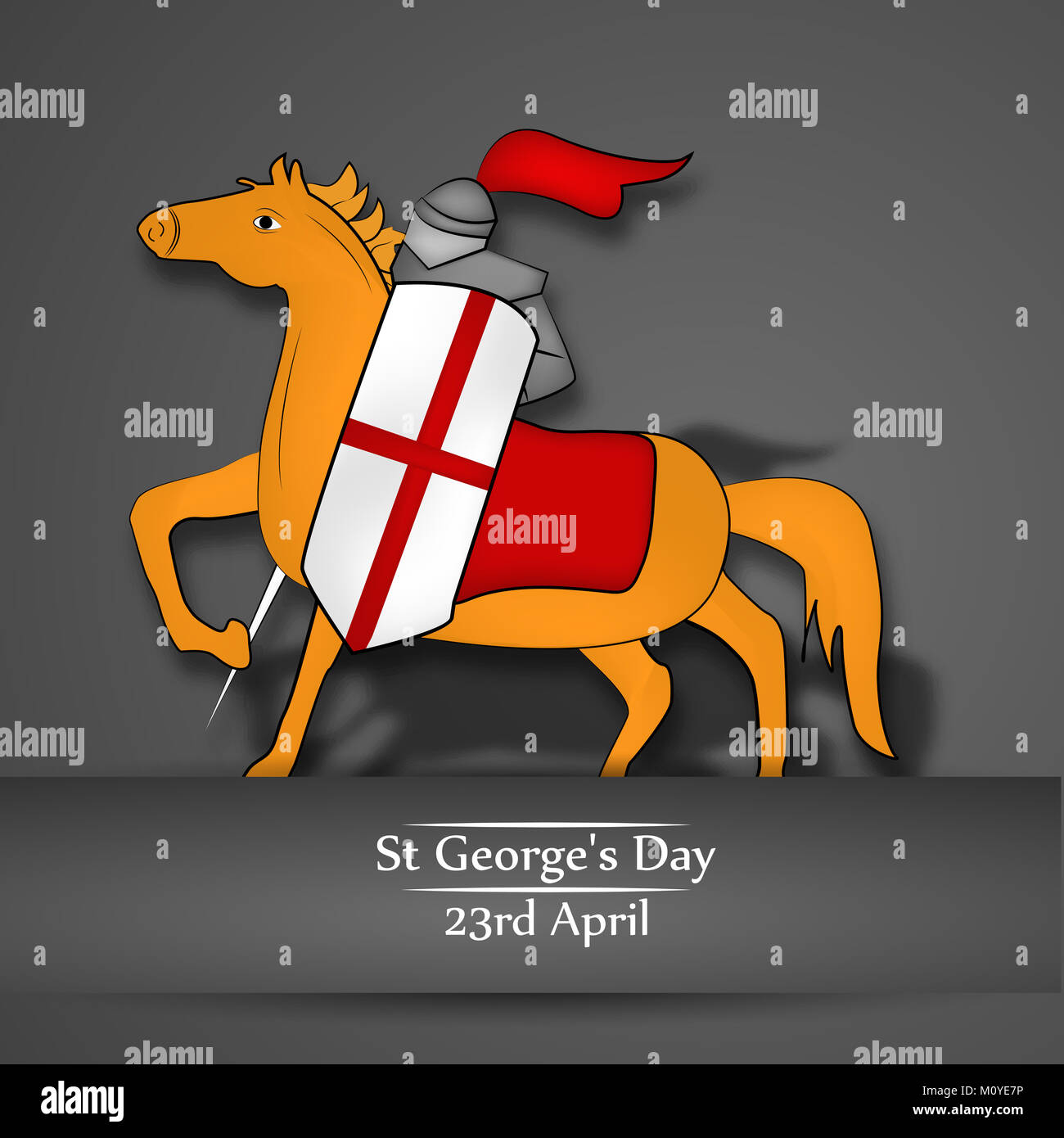illustration of Christian St. George Day background Stock Photo - Alamy