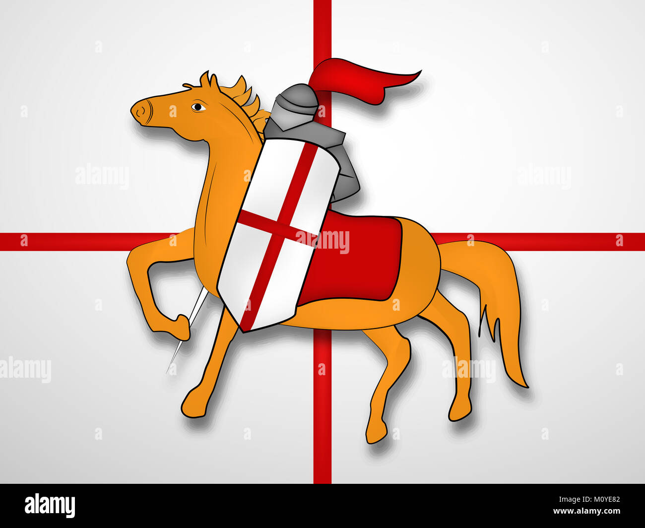 illustration of Christian St. George Day background Stock Photo - Alamy
