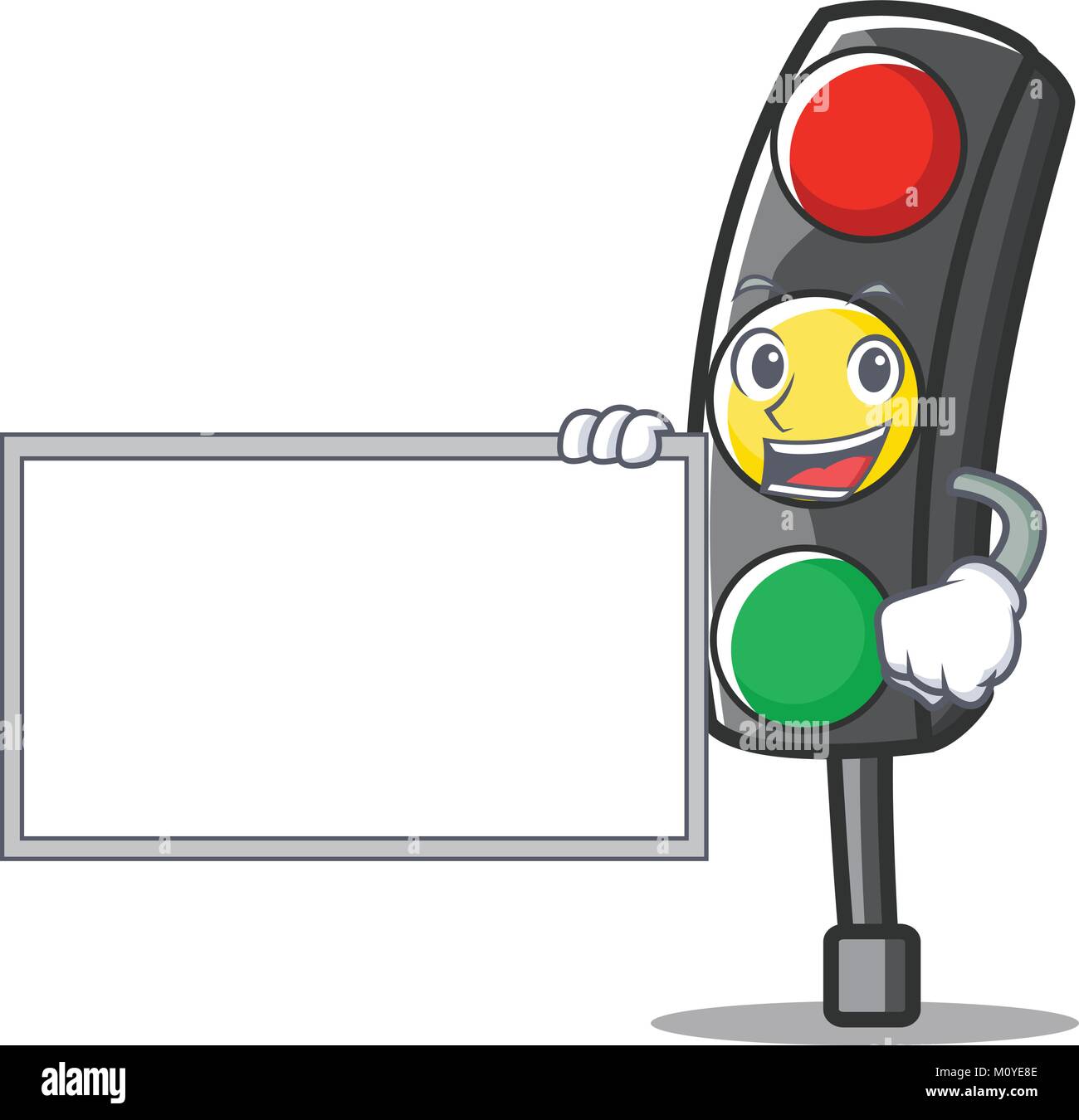 With board traffic light character cartoon Stock Vector Image & Art - Alamy