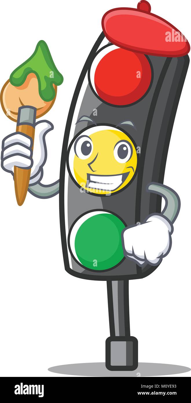 Traffic light red funny cartoon hi-res stock photography and images - Alamy