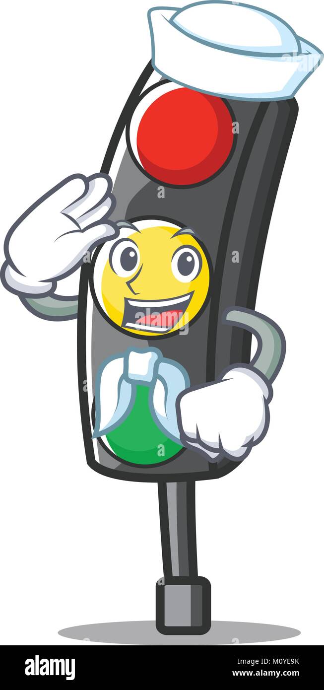 Sailor traffic light character cartoon Stock Vector Image & Art - Alamy