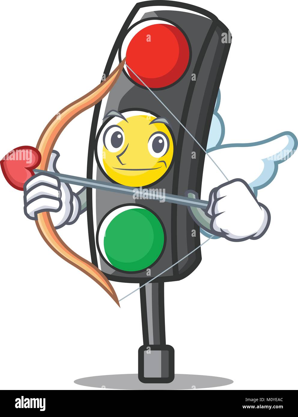 Cupid traffic light character cartoon Stock Vector Image & Art - Alamy