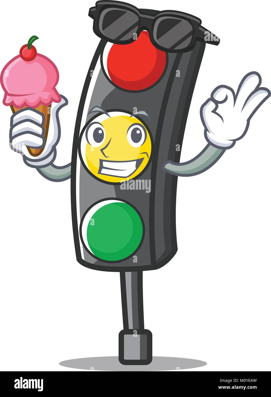 Street light at the beach Stock Vector Images - Alamy