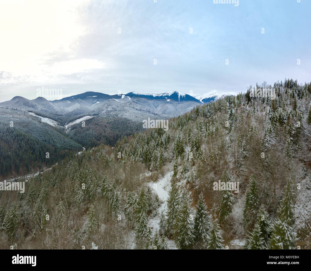 Over view ground little snow hi-res stock photography and images - Alamy