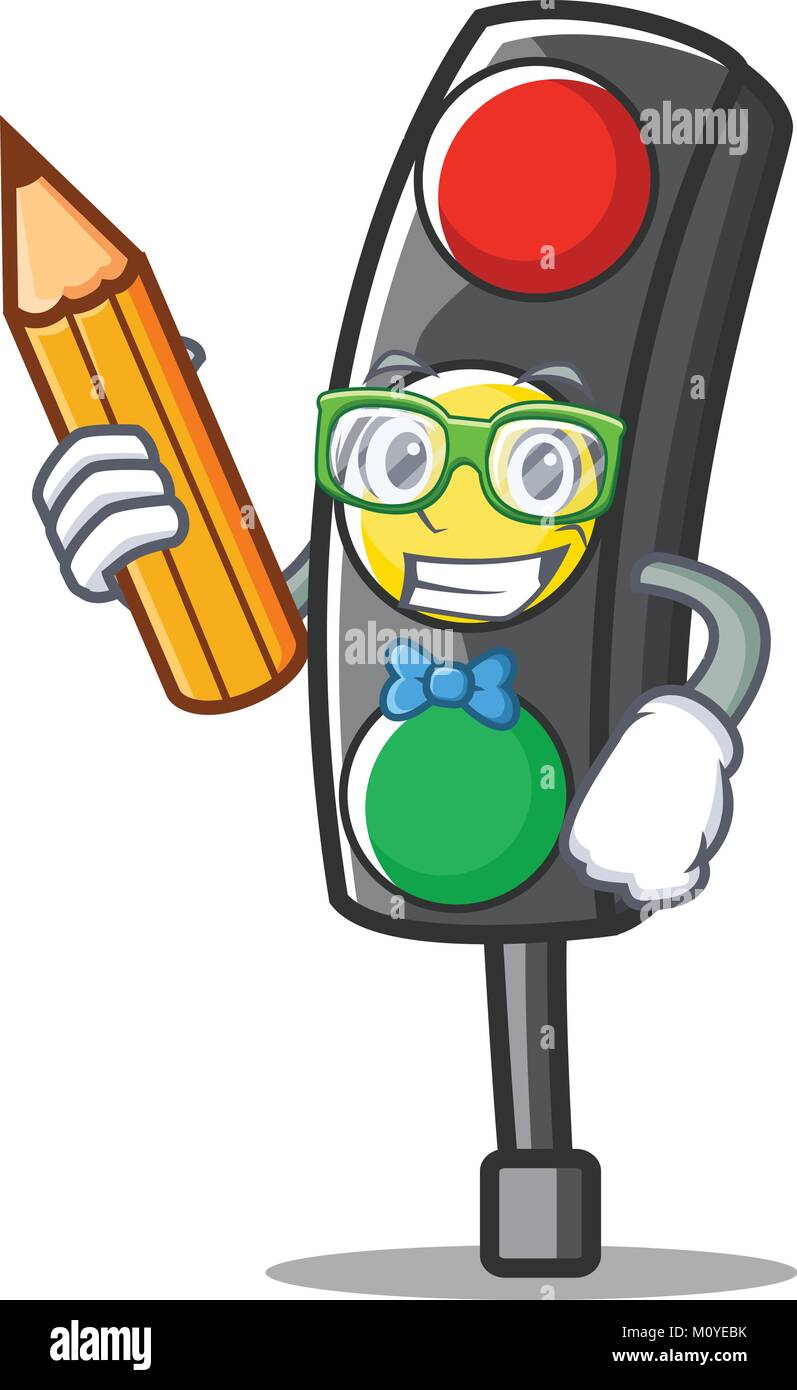 Student traffic light character cartoon Stock Vector Image & Art - Alamy