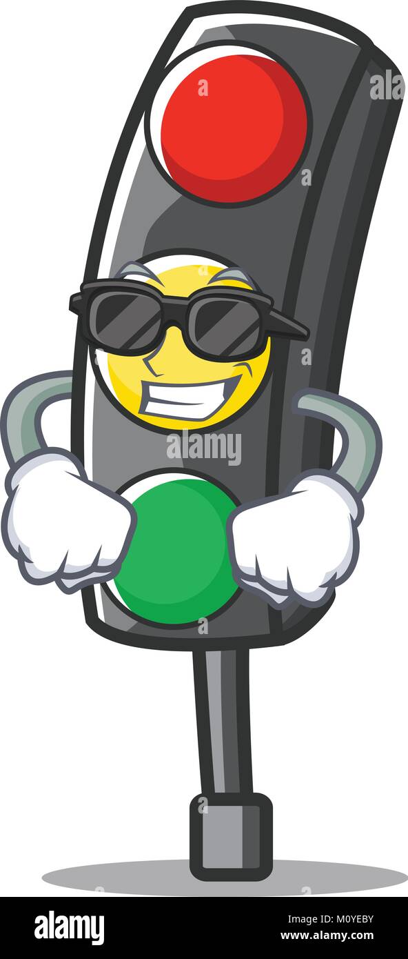 Super cool traffic light character cartoon Stock Vector Image & Art - Alamy