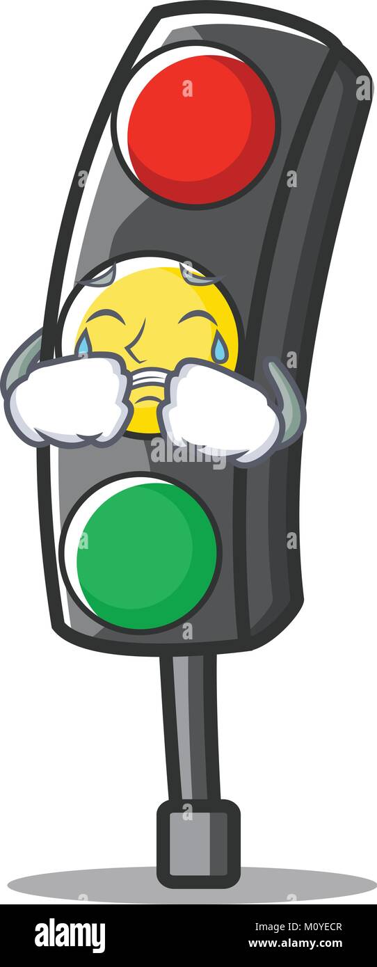 Crying traffic light character cartoon Stock Vector Image & Art - Alamy