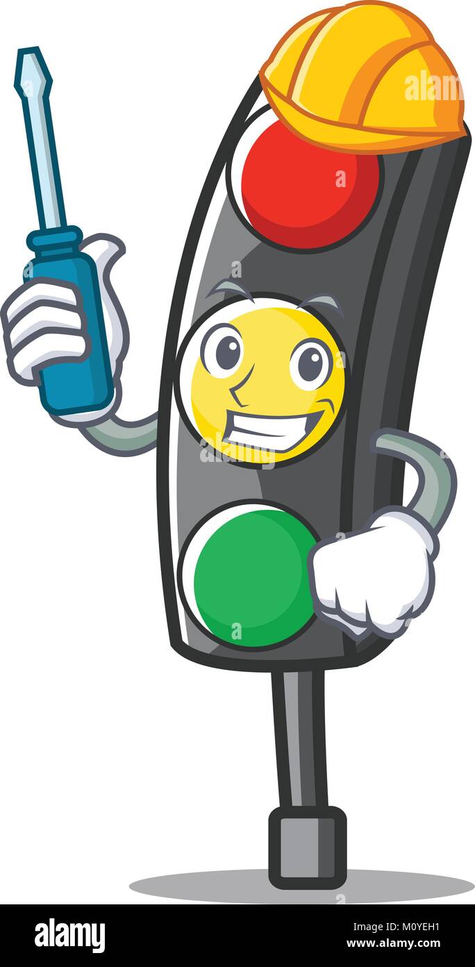 Automotive traffic light character cartoon Stock Vector Image & Art - Alamy