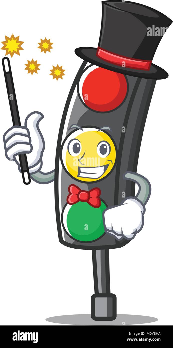 Magician traffic light character cartoon Stock Vector Image & Art - Alamy