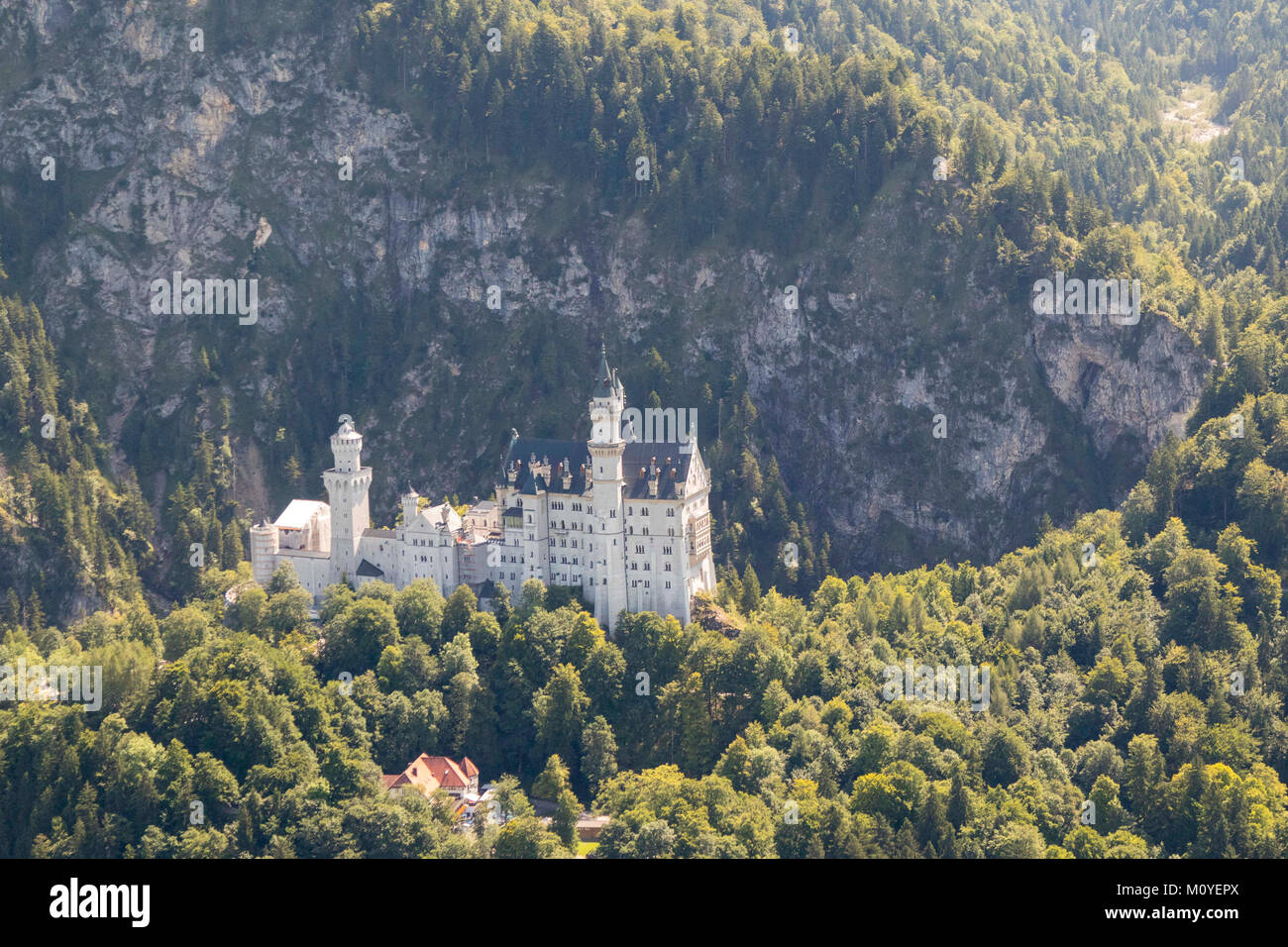 Neuschwanstein castle aerial view hi-res stock photography and images ...