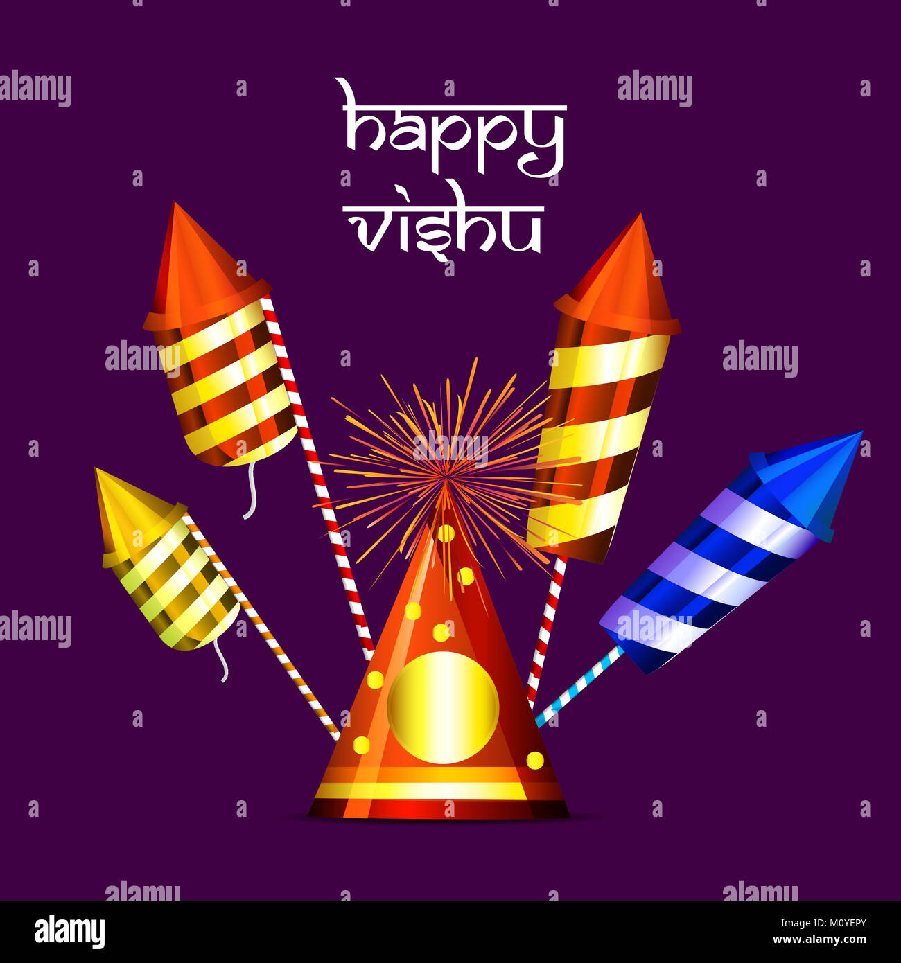 illustration of an Indian State kerala Hindu festival Vishu Background ...