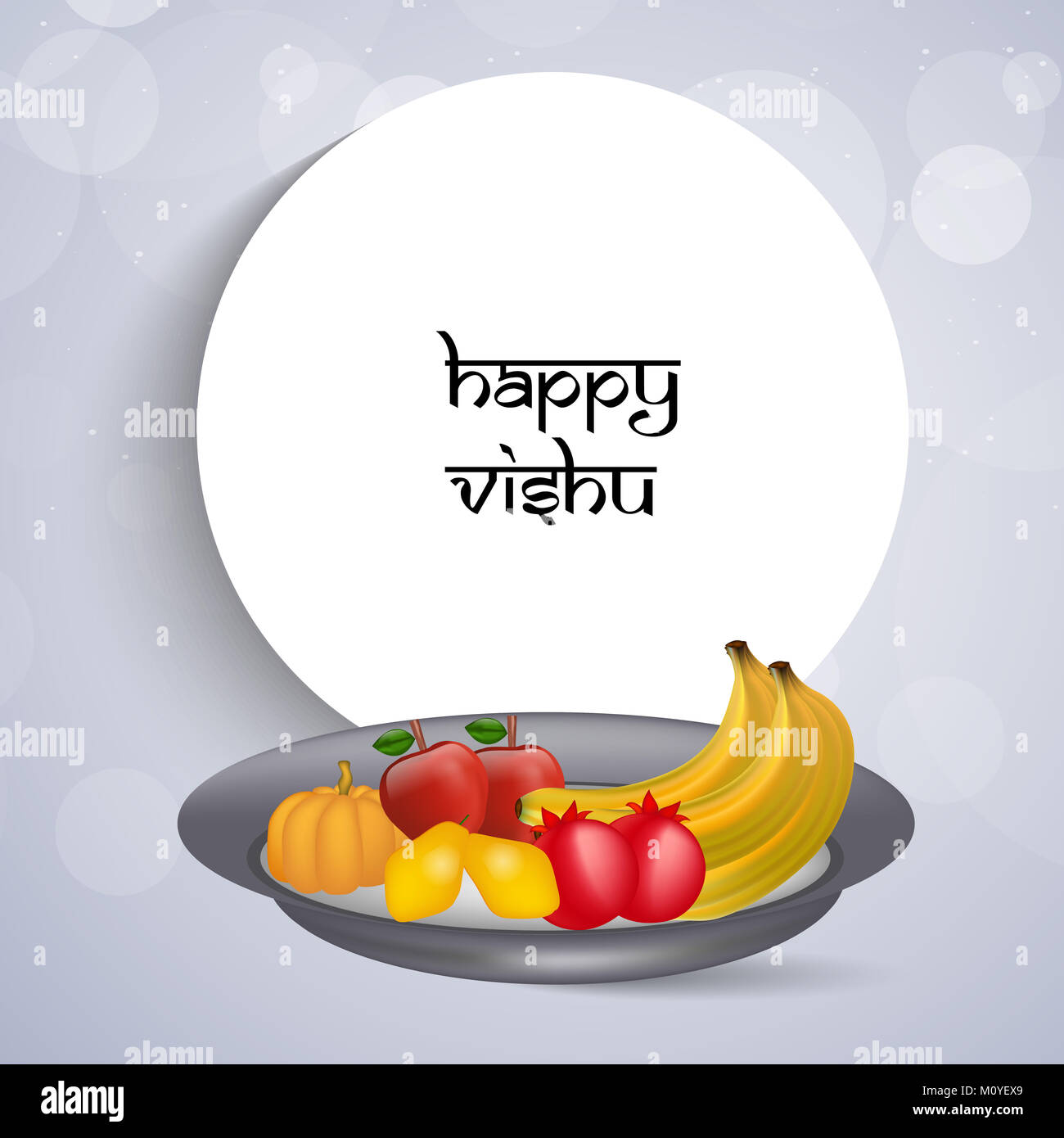 illustration of an Indian State kerala Hindu festival Vishu Background ...