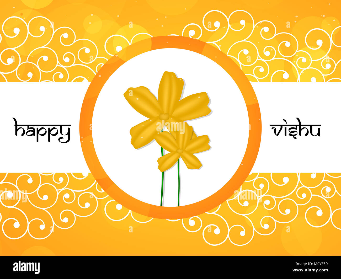 illustration of an Indian State kerala Hindu festival Vishu Background ...