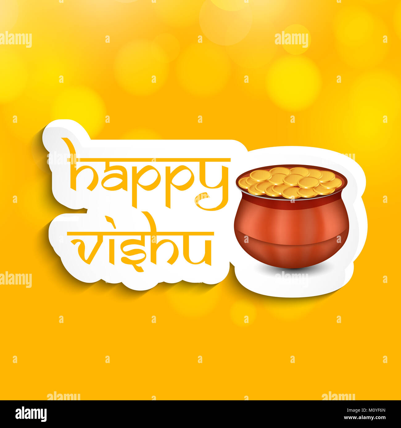 illustration of an Indian State kerala Hindu festival Vishu Background ...