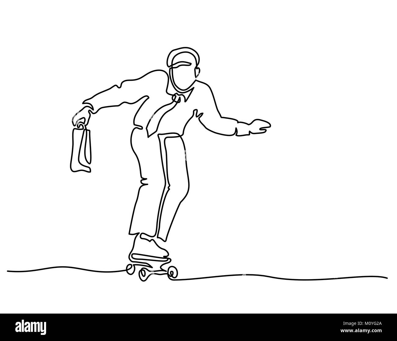 Riding skateboard Black and White Stock Photos & Images - Alamy