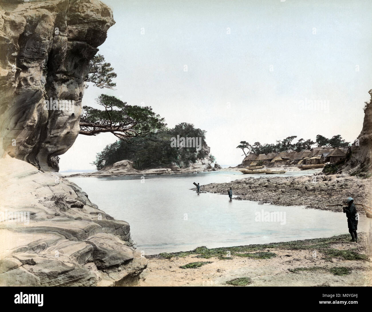 Awaji Island, Seto Inland Sea, Japan, c.1880's Stock Photo - Alamy