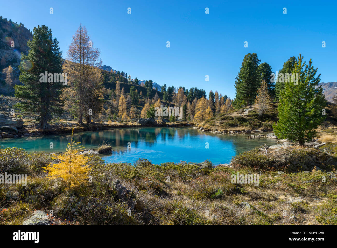 Berglisee in the Samnaungruppe,Mathon im Paznauntal,Tyrol,Austria Stock ...