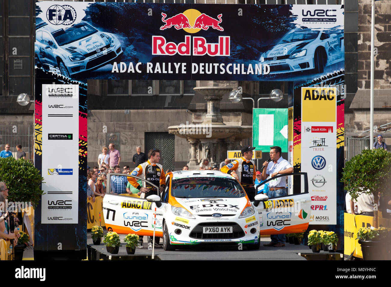 Germany, Cologne, start of the ADAC Rallye Germany, driver's and team's ...