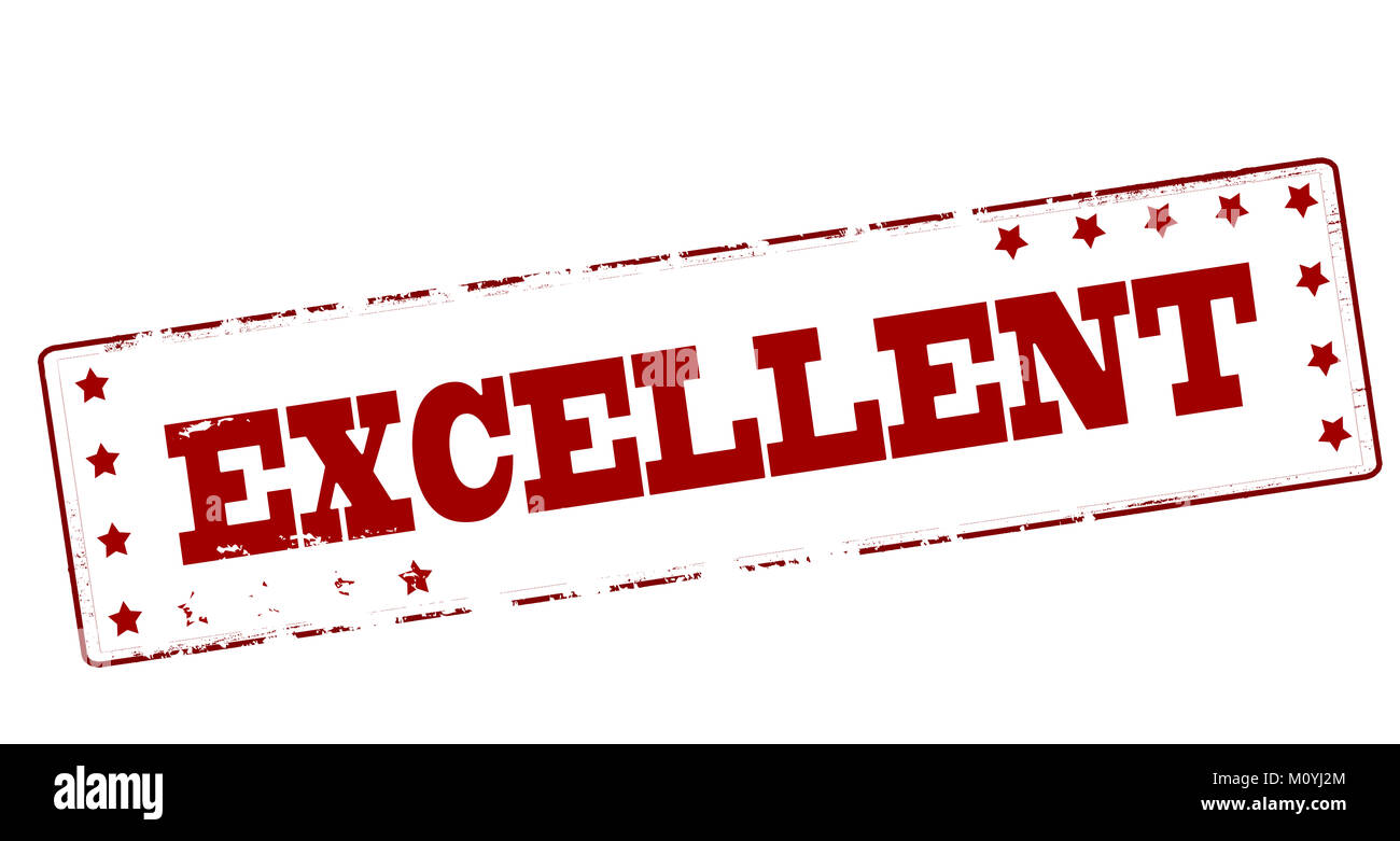 Stamp with word excellent inside, vector illustration Stock Photo - Alamy