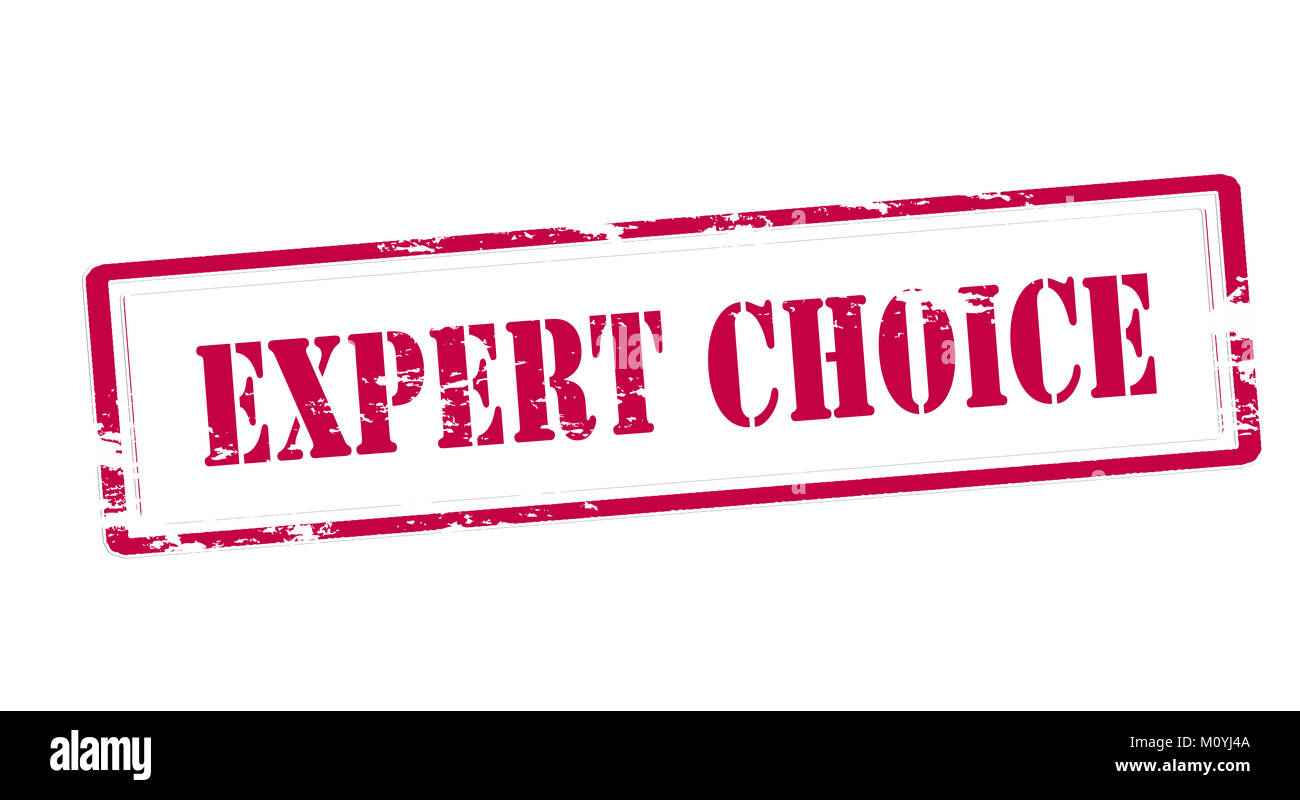 Stamp with text expert choice inside, vector illustration Stock Photo - Alamy