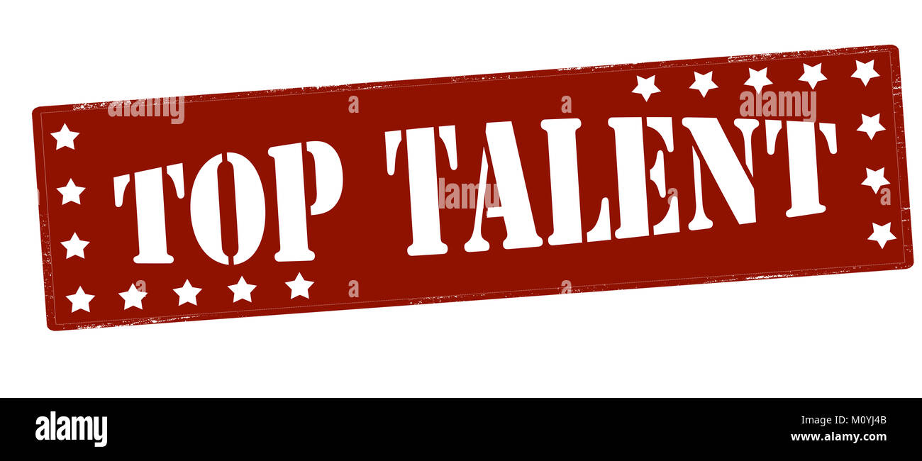 Stamp with text top talent inside, vector illustration Stock Photo - Alamy