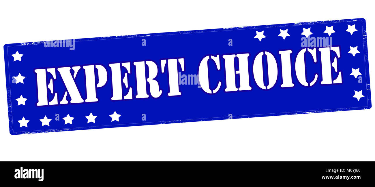 Stamp with text expert choice inside, vector illustration Stock Photo - Alamy