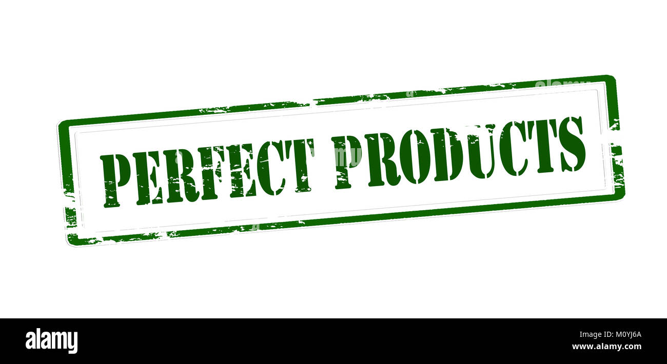 Stamp with text perfect products inside, vector illustration Stock ...