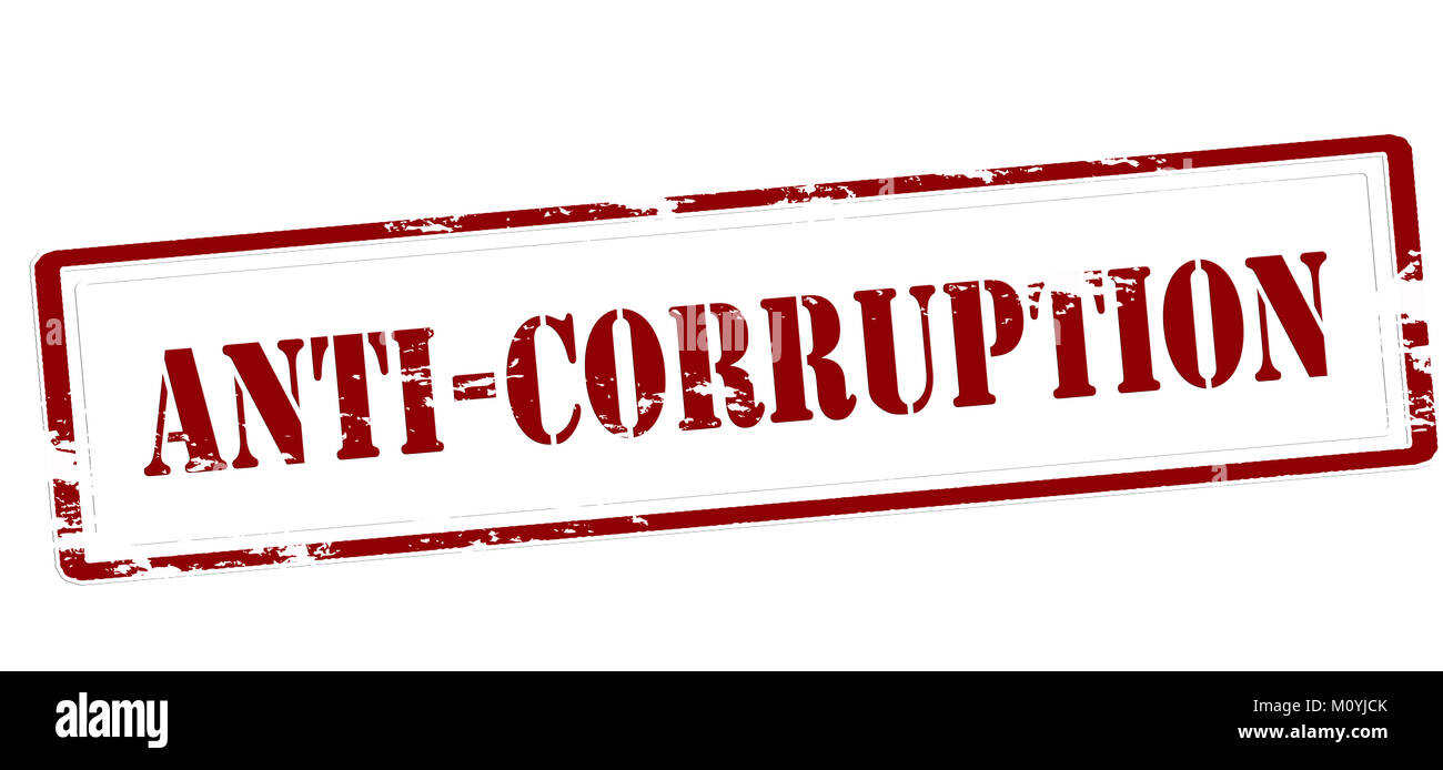 Rubber stamp with text anti corruption inside, vector illustration ...