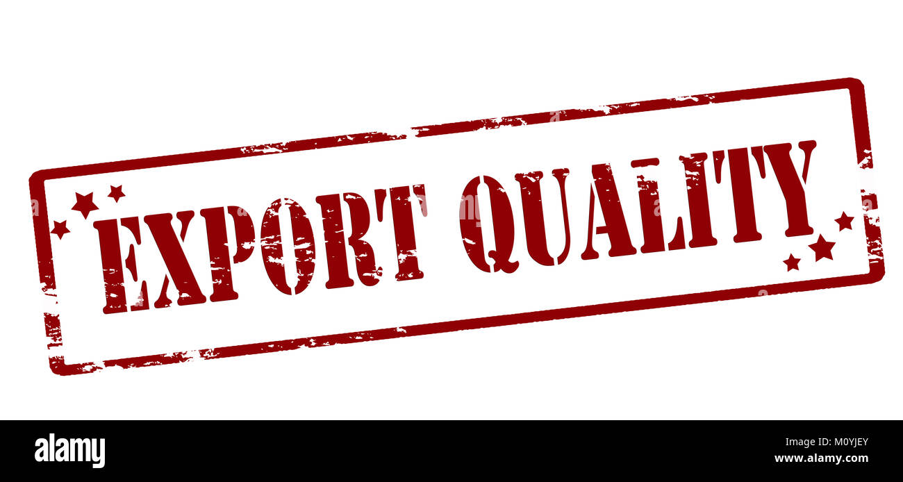 Rubber stamp with text export quality inside, vector illustration Stock ...