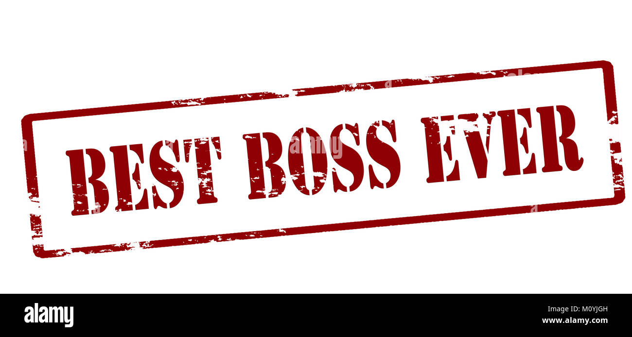 Rubber stamp with text best boss ever inside, vector illustration Stock ...