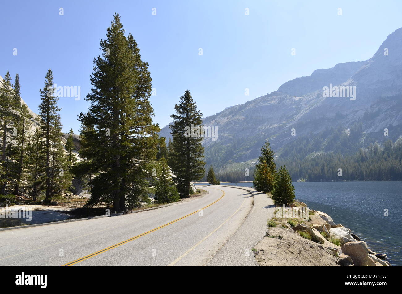 Road Through Yosemite Valley Stock Photo - Alamy