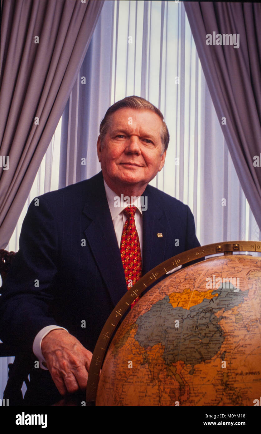 Paul S. Amos - in his AFLAC office. AFLAC was founded by brothers John ...
