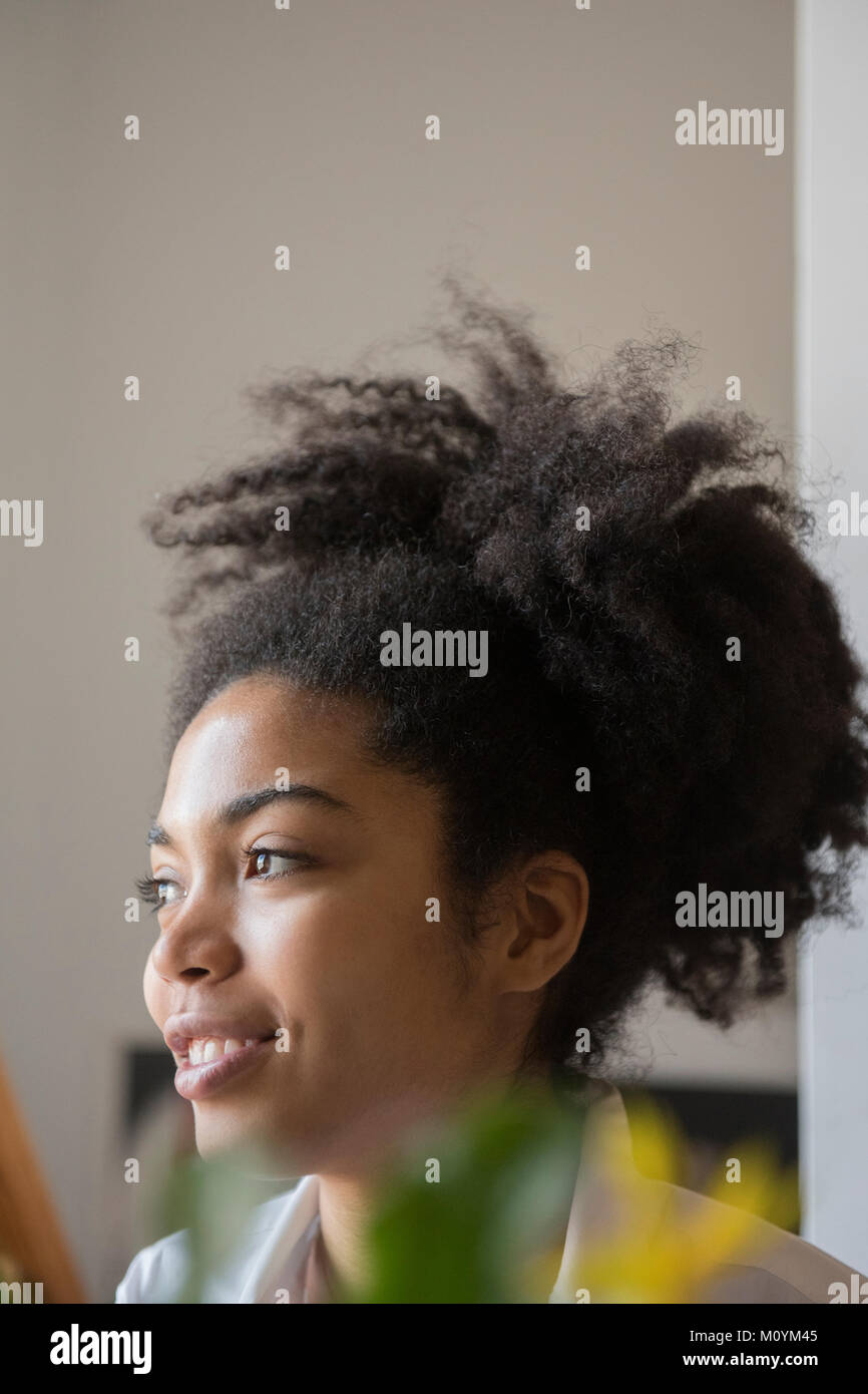 Beauty african american woman millennial hi-res stock photography and ...
