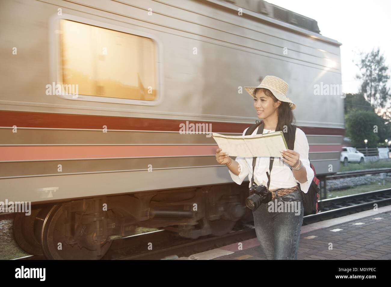 Railway distance map hi-res stock photography and images - Alamy