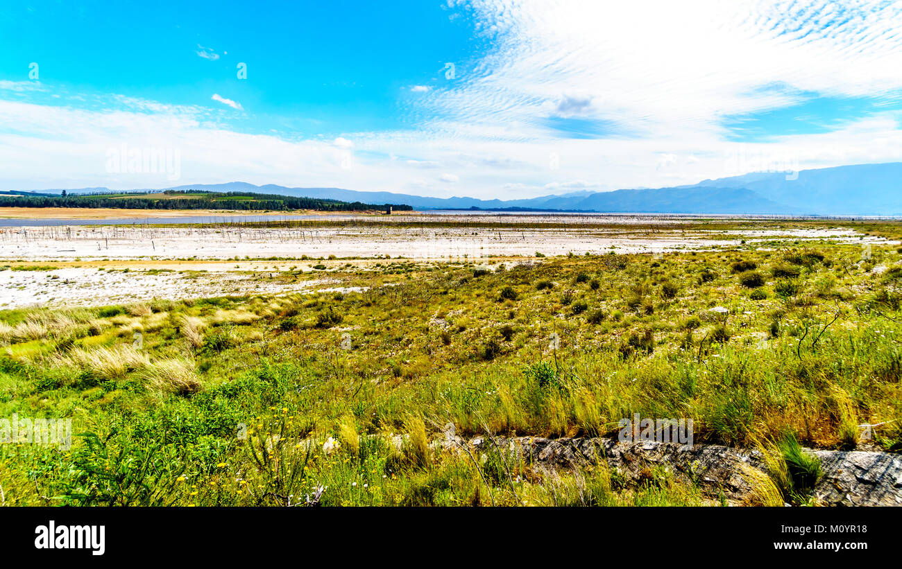 Extremely low water level in the Theewaterkloof Dam or TWK Dam due to ...