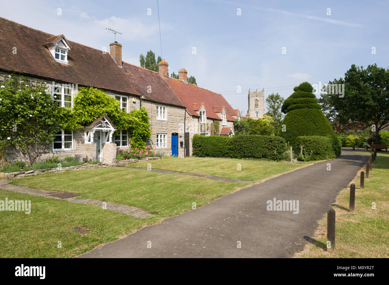 Cleeve Prior in the Vale of Evesham, Worcestershire, England, UK ...