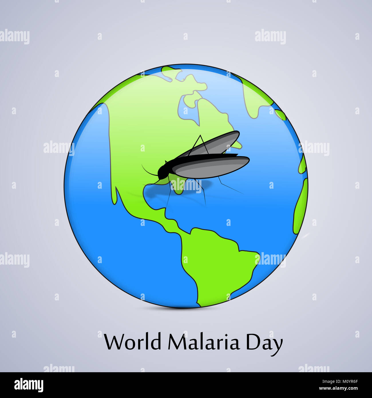 illustration of World Malaria Day background Stock Photo - Alamy