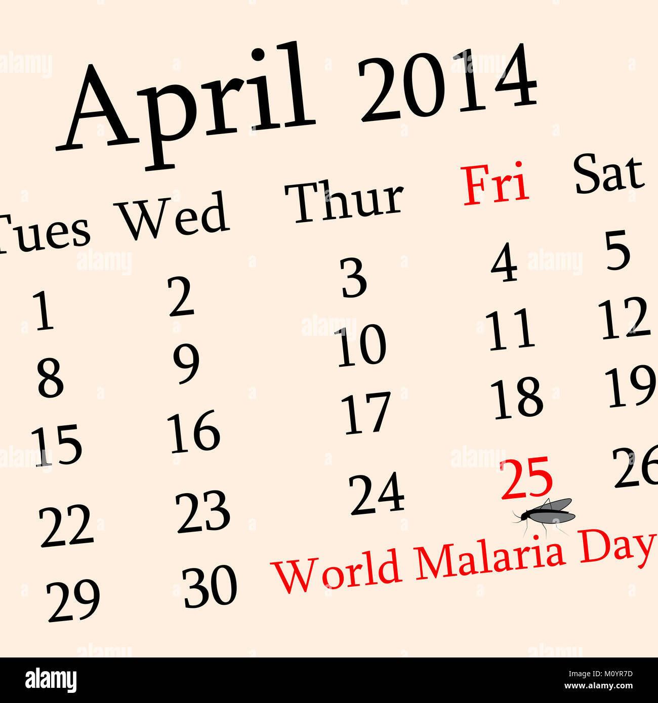 illustration of World Malaria Day background Stock Photo - Alamy